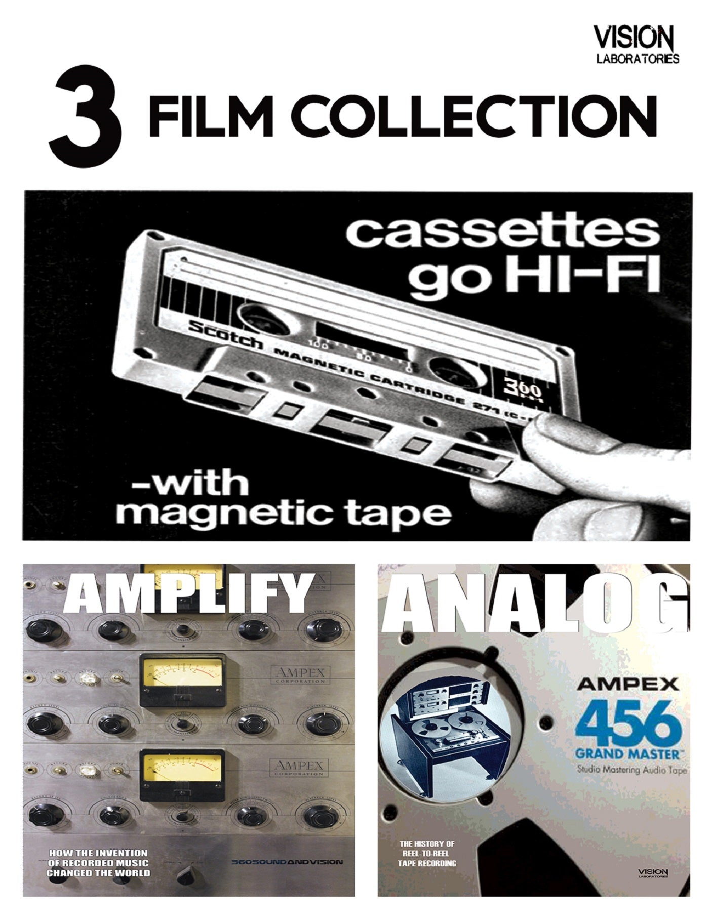 3 Film Collection (Cassettes Go Hi-fi, Amplify, Analog) (DVD) – Ronin Flix